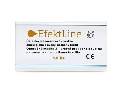 Ústenka jednorázová 3-vrstvá, chirurgická s úvazy | ArgoMed.cz