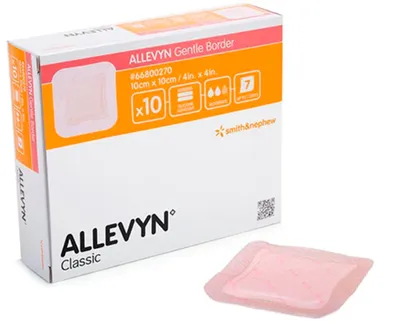 Allevyn Gentle Border 10 x 10 cm bal=10ks | ArgoMed.cz