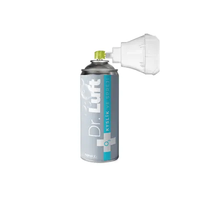 Kyslík ve spreji Dr. Luft - 8L | ArgoMed.cz